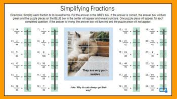 Simplifying Fractions And Mixed Numbers Bundle TPT