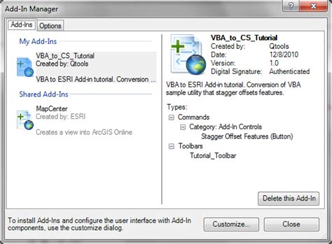 Part 7 Deploying The Add In « Qtools Gis