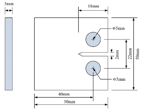 Illustration Of The Specimen Geometry Download Scientific Diagram