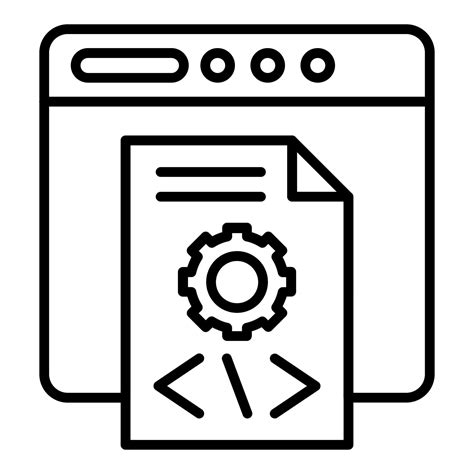 application programming interface icon style 21264985 vector art at