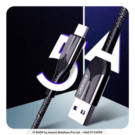 Choetech Usb A To Type C A Fast Charging Nylon Braided Cable Ibay