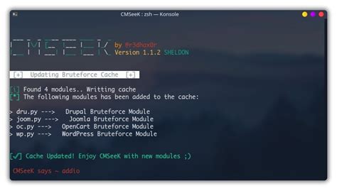 cms cms detection and exploitation suite r howtohack