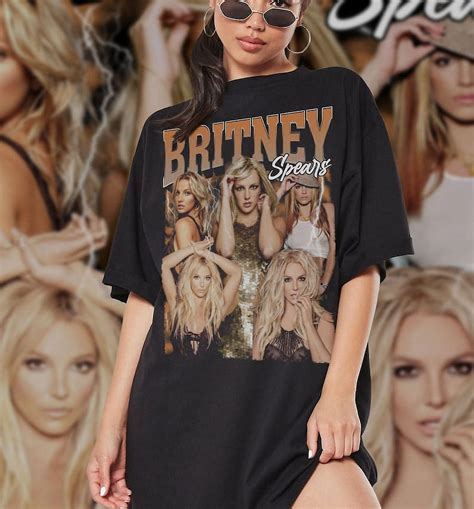 Britney Spears Vintage Washed T Shirt Princess Of Pop Homage Graphic