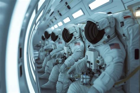 Premium Photo Astronauts Performing Experiments In Microgravity