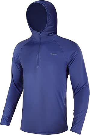 Sg Edge Mens 14 Zip Long Sleeve Rash Guard Hoodie Quick Dry Upf 50
