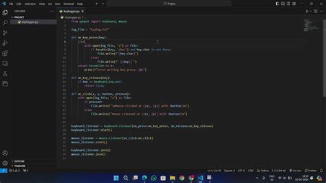 Udhayan V S On Linkedin Cyberdosti Internship Python Keylogger