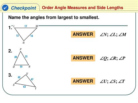 essential question how to use triangle measurements to decide which