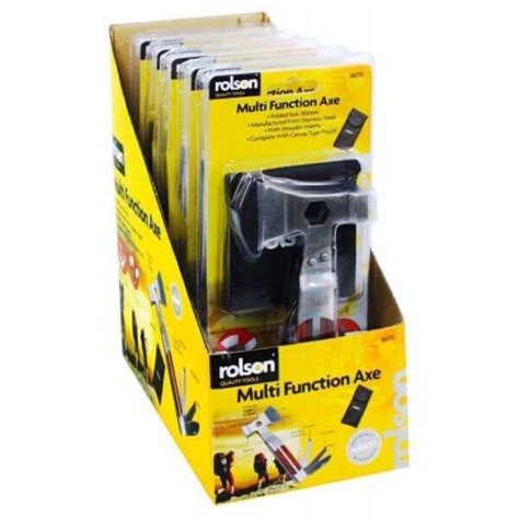 Rolson Multi Function Axe With Carry Case Great For Camping 36015