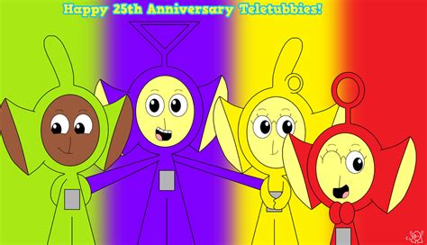 The Teletubbies 25th Anniversary By Chunkylappy On Deviantart