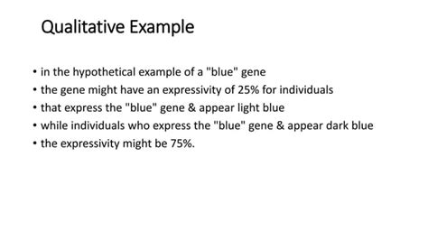 Expressivity Pptx Genetics Science