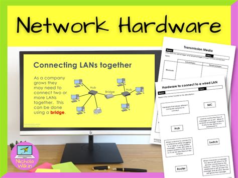 Network Hardware Lesson Teaching Resources