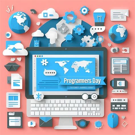 World Programmers Day Digital Illustration Premium Ai Generated Image