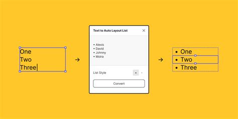 free text to auto layout list figma plugin figma elements