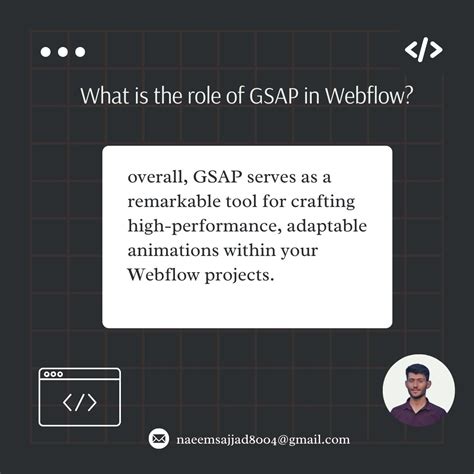 Naeem Sajjad On Linkedin Role Of Gsap In Webflow 1 Elevated