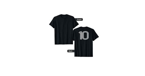 Black Number 10 Jersey