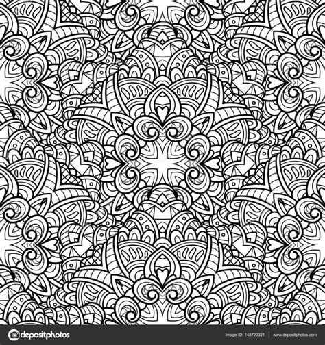 Vector Seamless Monochrome Pattern — Stock Vector © Helenakrivoruchko