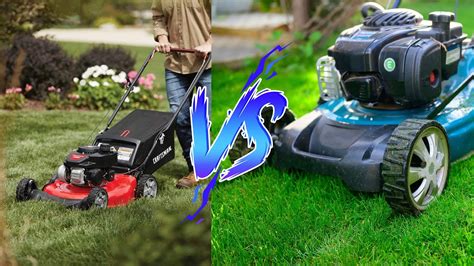 Push Lawn Mower vs Self Propelled - YouTube