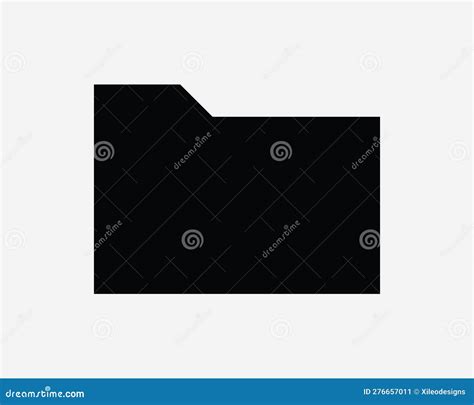 folder icon file document archive storage data computer organize black