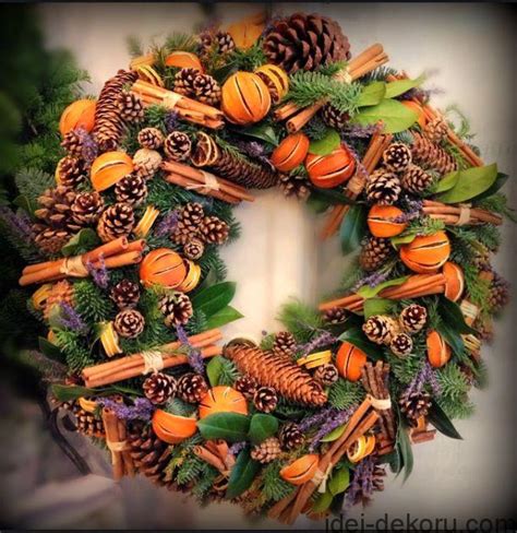 “Смачні” та ароматні різдвяні віночки з лимонів кориці та печива Ідеї декору