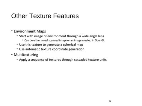 Opengl Texture Mapping Ppt 3 D Graphics Computer Software And Applications