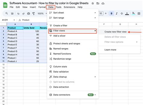 How To Filter By Color In Google Sheets