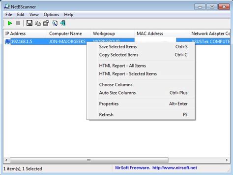 Download NetBScanner MajorGeeks