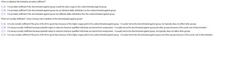 Solved When Is Statistical Discrimination Privately