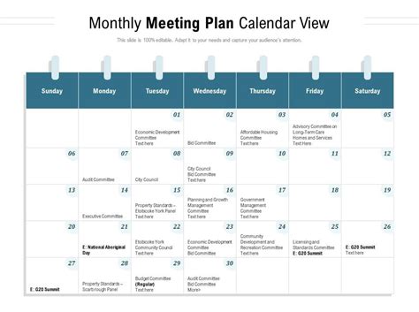 Meeting Calendar In Excel Belia Miquela
