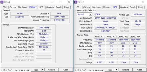 Lexar Desktop Memory Ddr4 3200 2x 16 Gb Review Intel Performance
