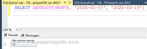 Sql Server Determine Total Months Between Two Dates