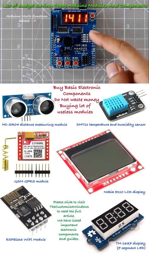 List Of Budget Saving Cheap Arduino Modules And Components Artofit