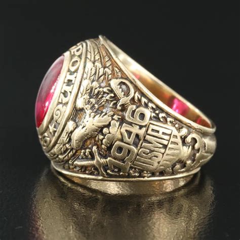 14k Ruby 1946 West Point Class Ring Ebth