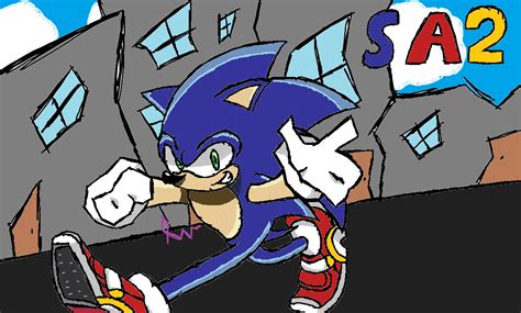 First Time Drawing Sa2 Sonic So Yeah Also Sorry For How Bad The Rim