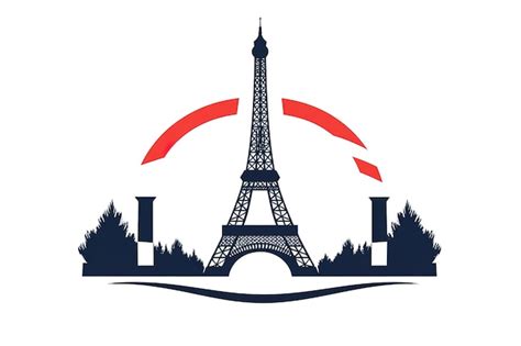 A Tower That Has The Word Eiffel On It Premium AI Generated Vector