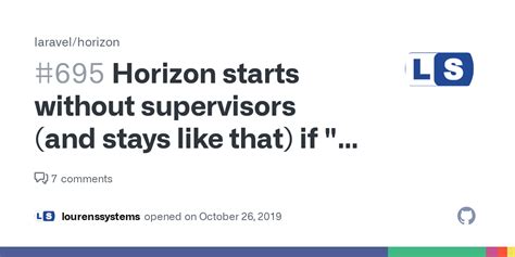Horizon Starts Without Supervisors And Stays Like That If A Supervisor With This Name Is