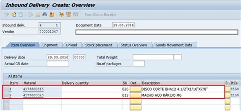 Solved Inbound Delivery Vl31n Does Not Show All Po Ite Sap