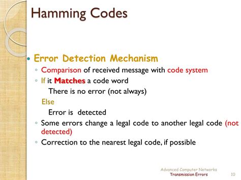 Ppt Transmission Errors Error Detection And Correction Powerpoint
