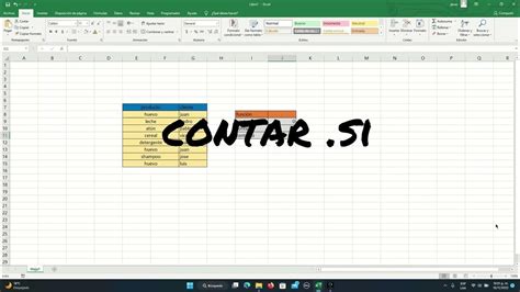 Aprende A Usar Las Funciones Contar Contara Y Contar Si En Excel Youtube