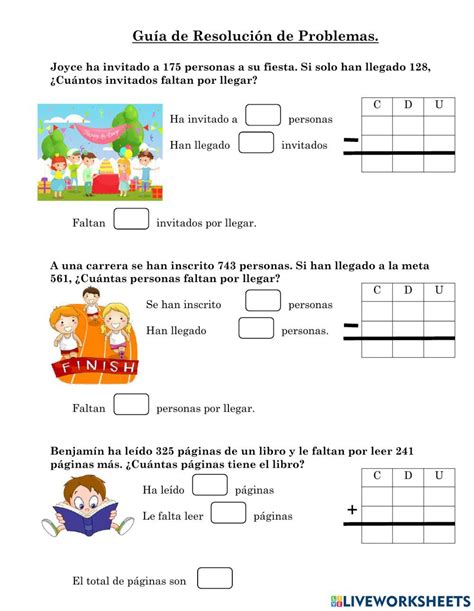 Problemas Matemáticos De Suma Y Resta De 3 Cifras Worksheet Hjjpns