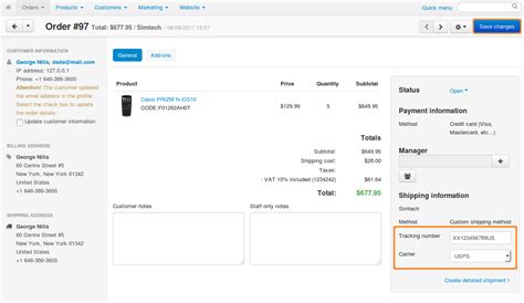How To Create A Shipment — Cs Cart 418x Documentation