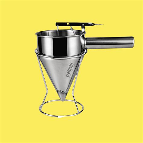 Stainless Steel Wax And Oil Dispenser Funnel 1l With Stand