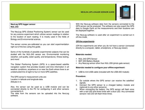 NEULOG NUL 243 MANUAL Pdf Download ManualsLib