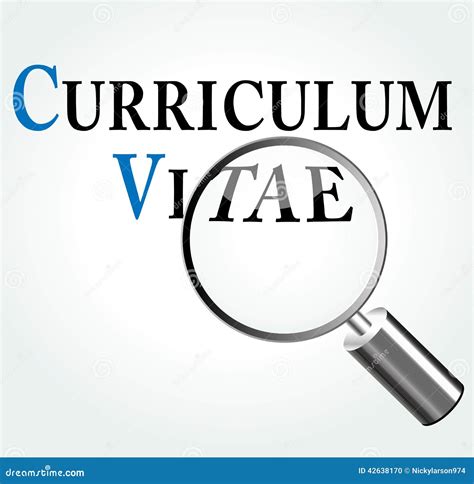 Vector Curriculum Vitae Concept Stock Vector Illustration Of Human Employment