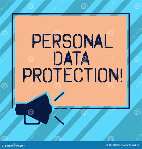 Text Sign Showing Personal Data Protection Conceptual Photo Keeping