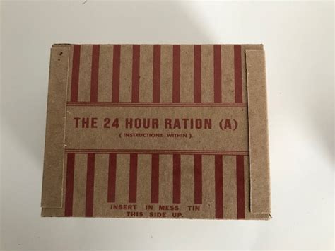 British 24 Hour Assault Ration Box Frontline Rations