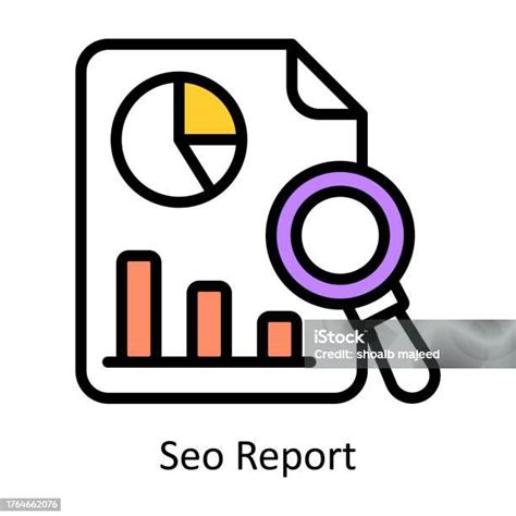 Seo 보고서 벡터 채워진 윤곽선 디자인 그림입니다 흰색 배경의 기호 Eps 10 파일 0명에 대한 스톡 벡터 아트 및 기타 이미지 0명 개념 검색 Istock