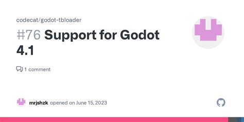 Support For Godot 4 1 Issue 76 Codecat Godot Tbloader GitHub