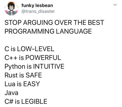 The Best Language Transprogrammer