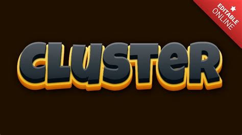 Cluster Text Effect Generator
