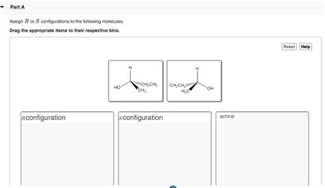 solved part a assign r or s configurations to the following